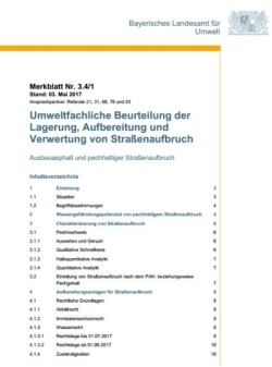 Vorgaben zur Lagerung und Entsorgung von Asphalt, Teer, Straßenaufbruch ...